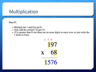 Unit 2 Addition, Subtraction, and Multiplication | PPTX
