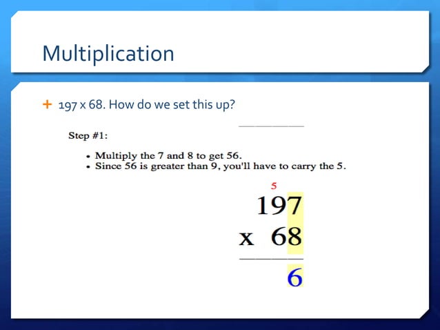 Unit 2 Addition, Subtraction, and Multiplication | PPTX