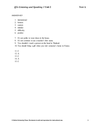 Unit2 test-a | DOCX
