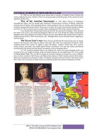 Unit 2. the 18th century and the enlightenment. | PDF