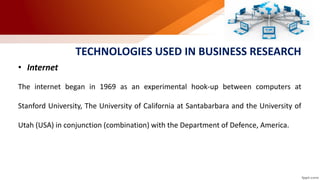 Unit 2 tk-technology in business research - thulasi krishna | PDF