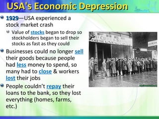 Unit 2 treaty of versaille and great depression notes | PPT