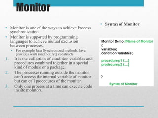 UNIT 2-UNDERSTANDING THE SYNCHRONIZATION PROCESS.pptx | Operating Systems | Computer Software ...