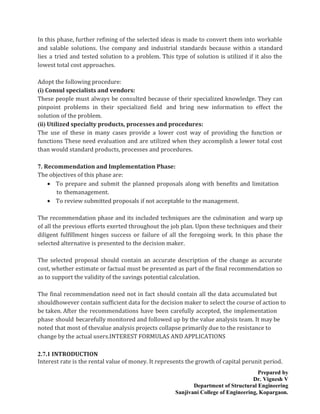 Unit 2- Value Engineering and Time Value of Money | PDF
