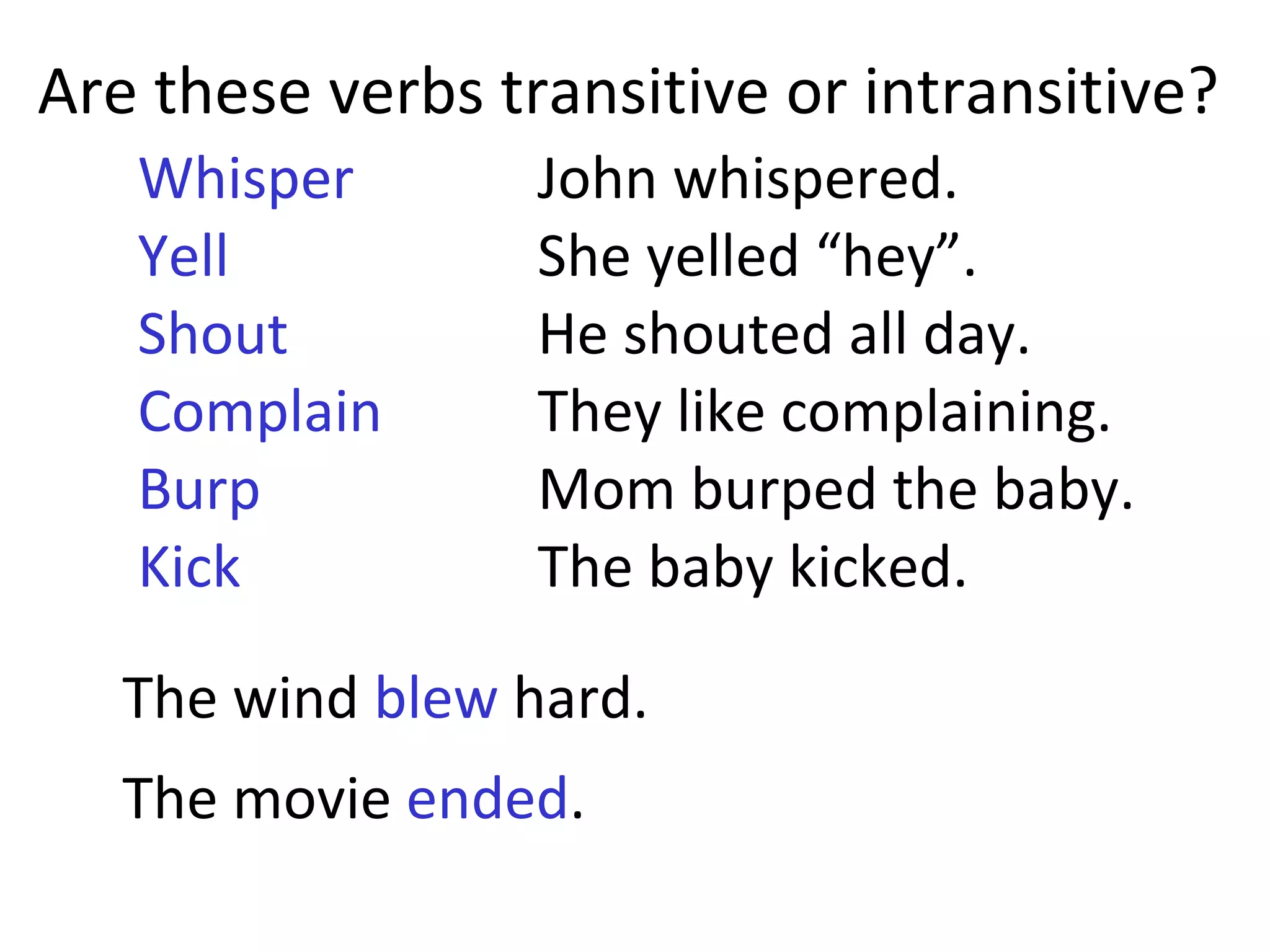 Unit 2 verbs | PPT