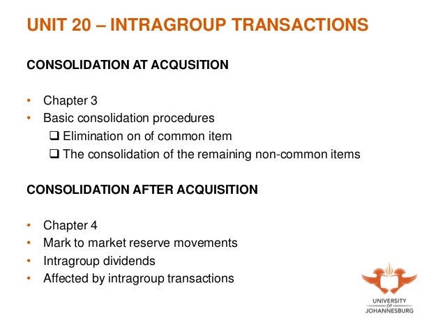 Unit 20 intra-group transactions slides