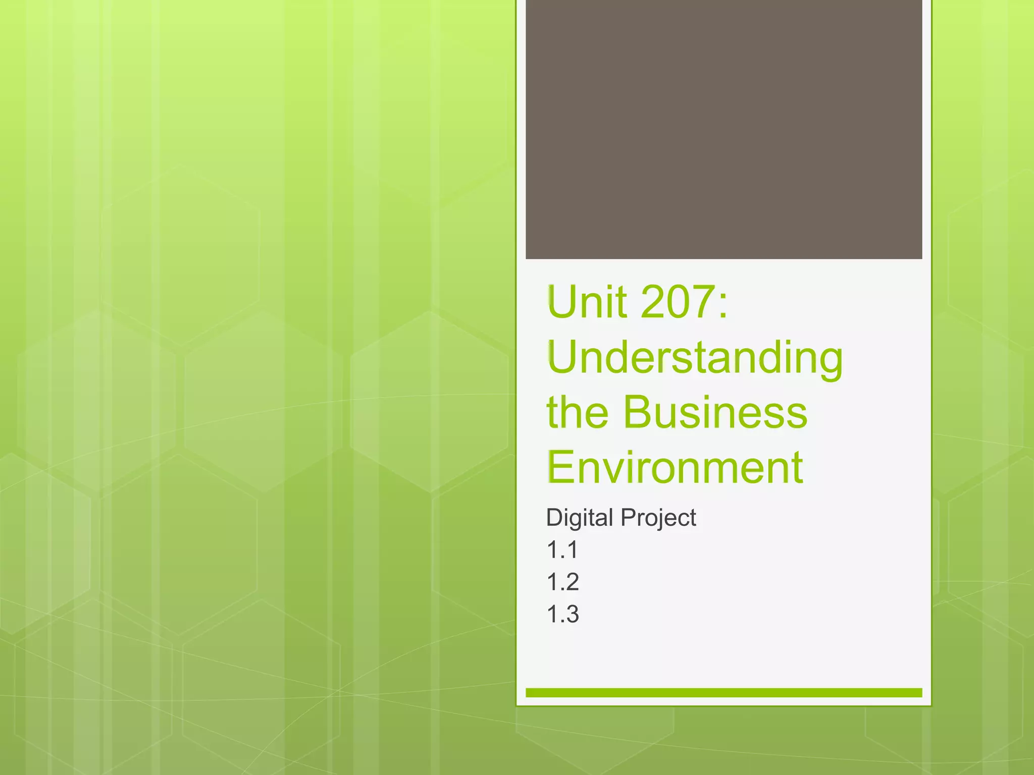 Understanding the Business Environment | PPT
