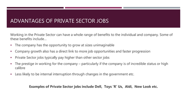 Business Sectors & Types of Sectors | PPTX | Career Advice | Careers