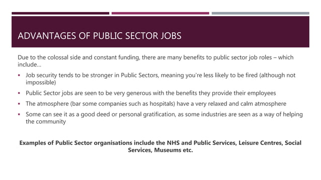 Business Sectors & Types of Sectors | PPTX | Career Advice | Careers