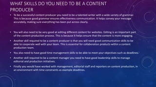 Content Producer | PPT