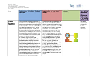 Unit 20 brief 1 task 2_worksheet | DOCX