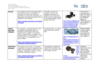 Unit 20 brief 1 task 2_worksheet | DOCX | Operating Systems | Computer Software and Applications