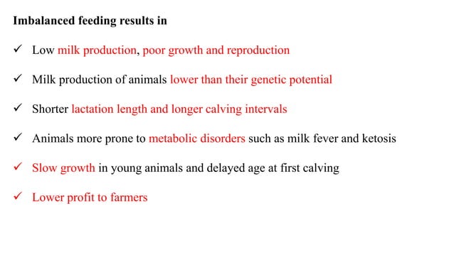 Unit 20 General principles of computation of ration.pptx | Agriculture ...