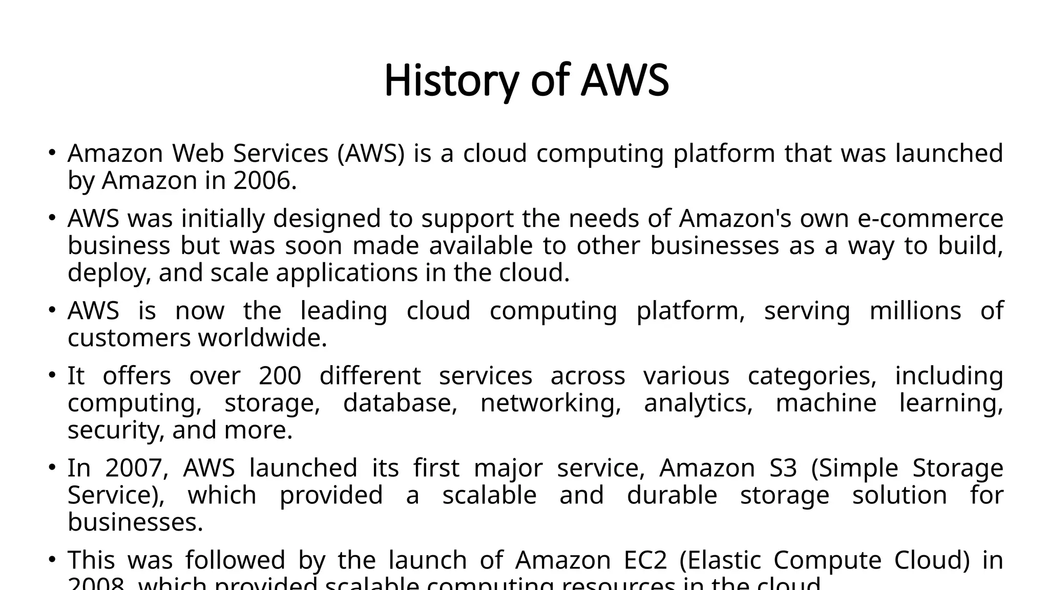 Components of AWS infrastructure and AWS Services.pptx