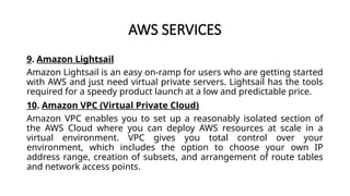 Components of AWS infrastructure and AWS Services.pptx