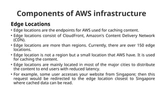 Components of AWS infrastructure and AWS Services.pptx