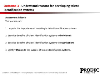 Unit 219 talent identification in sport | PPTX