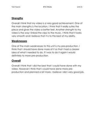 Unit 21 evaluation | PDF