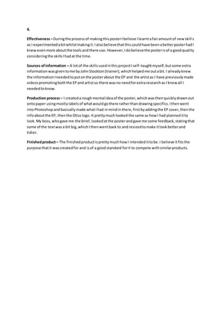 Unit 21 notes for progression poster | PDF