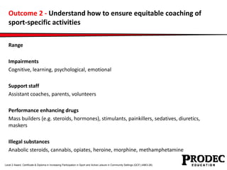 Unit 225 understanding the principles of safe and equitable coaching ...