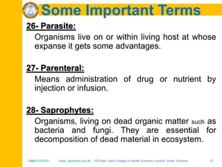 Difference B/W Broad and Narrow Spectrum, Important Terms | PPTX