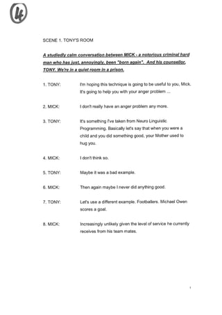 Unit 22 script booklet script analysis research | PDF