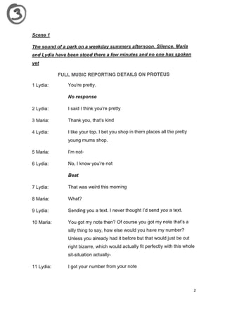 Unit 22 script booklet script analysis research | PDF