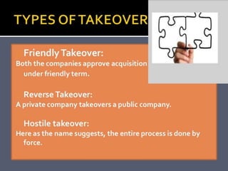 Unit 2 & 3 mergers & amalgamation take over & acquisation | PPT