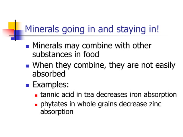 Unit 23 minerals | PPT | Bone and Joint Conditions | Diseases and Conditions