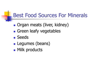 Unit 23 minerals | PPT | Bone and Joint Conditions | Diseases and Conditions