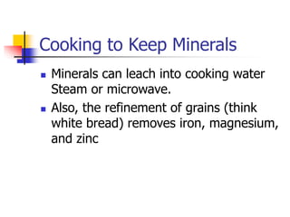 Unit 23 minerals | PPT | Bone and Joint Conditions | Diseases and Conditions