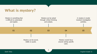 Mysteries in the world with grammar and vocabulary | PPTX