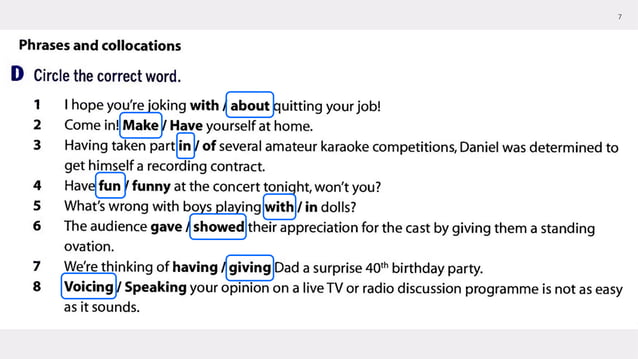 Vocabulary Unit 24 - Leisure and Entertainment.pptx