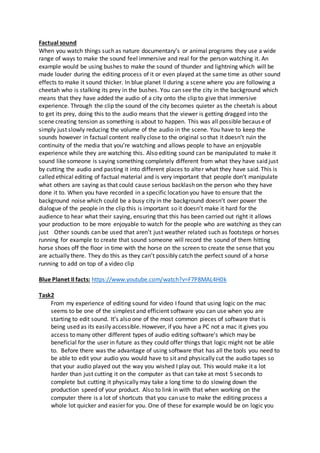 Unit 24 sound editing | PDF