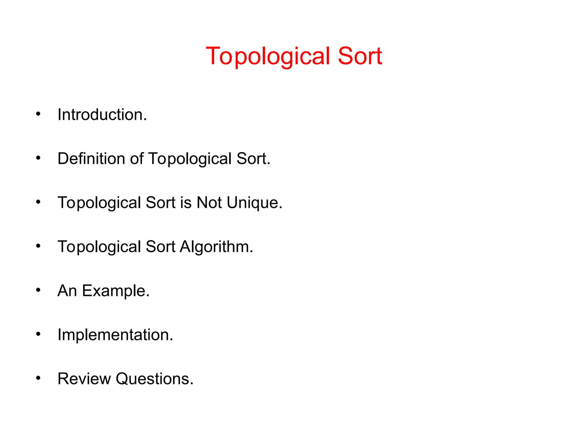 Unit24_TopologicalSort.ppt data structures | PPT