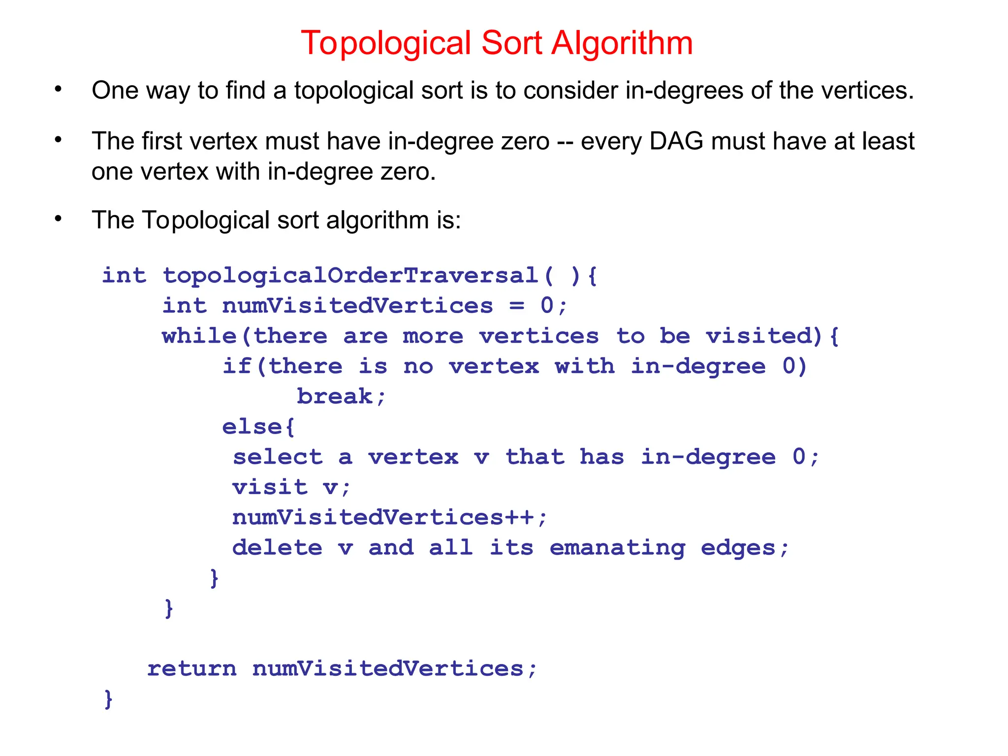 Unit24_TopologicalSort.ppt data structures | PPT