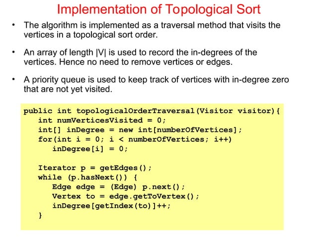 Unit24_TopologicalSort.ppt data structures | PPT