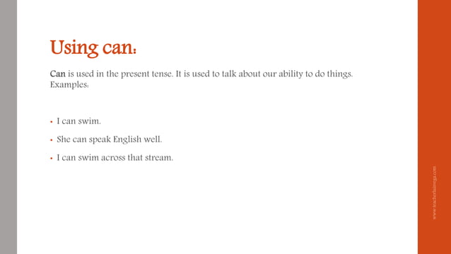 can, could and be able to | PPT