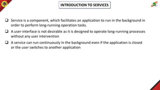 INTRODUCTION TO FORMS OF SERVICES AND ITS LIFE CYCLE | PPT