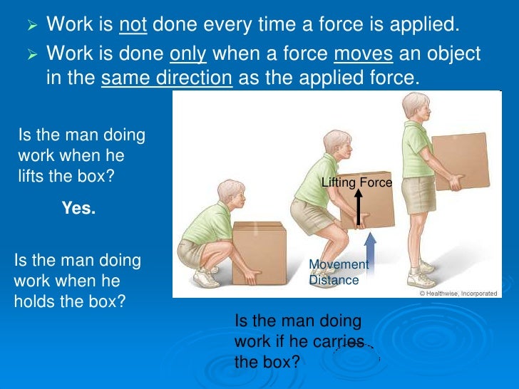 Unit 25 Work And Power