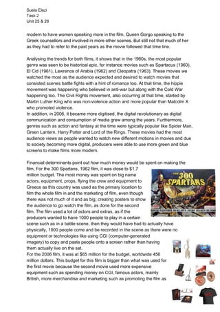 Unit 25 & 26 - task 2 | PDF | Movies | Entertainment
