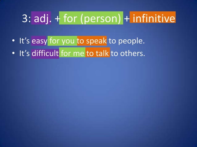 Unit 25: More Infinitives | PPSX | Homework and Study | Education
