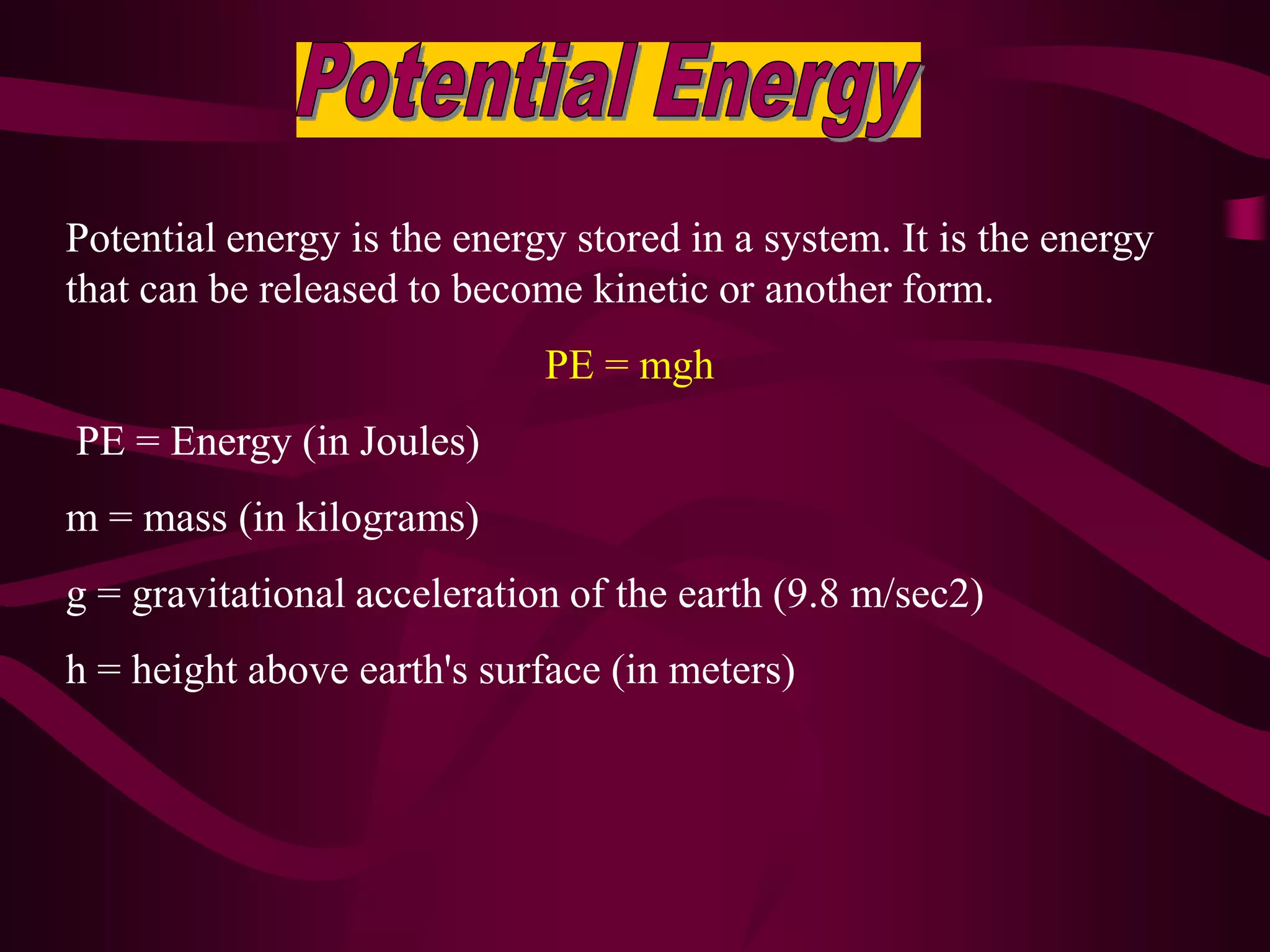 Unit 26 Types Of Energy | PPTX
