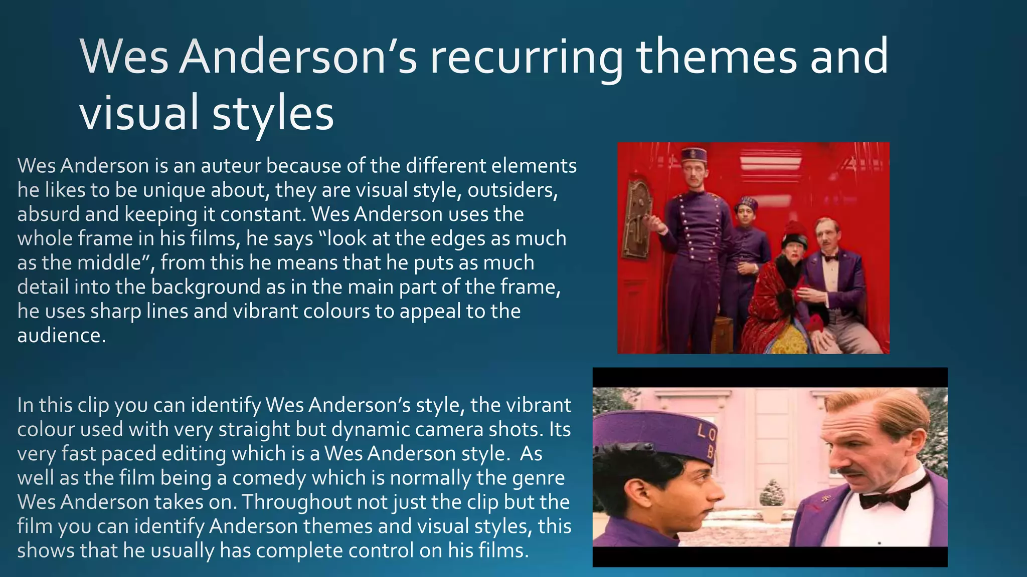 Unit 26 wes anderson | PPT