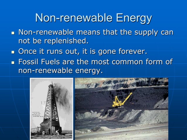 Unit 27 - Renewable And Non Renewable Energy | PPTX