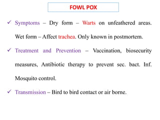 Unit 27 Diseases of Poultry.pptx | Infectious Diseases | Diseases and ...