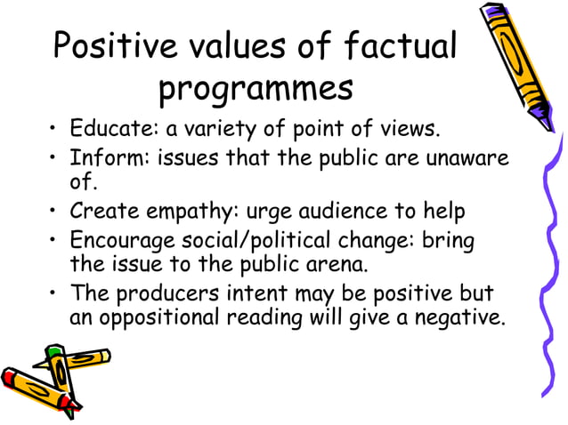 Unit 27 factual programming | PPT