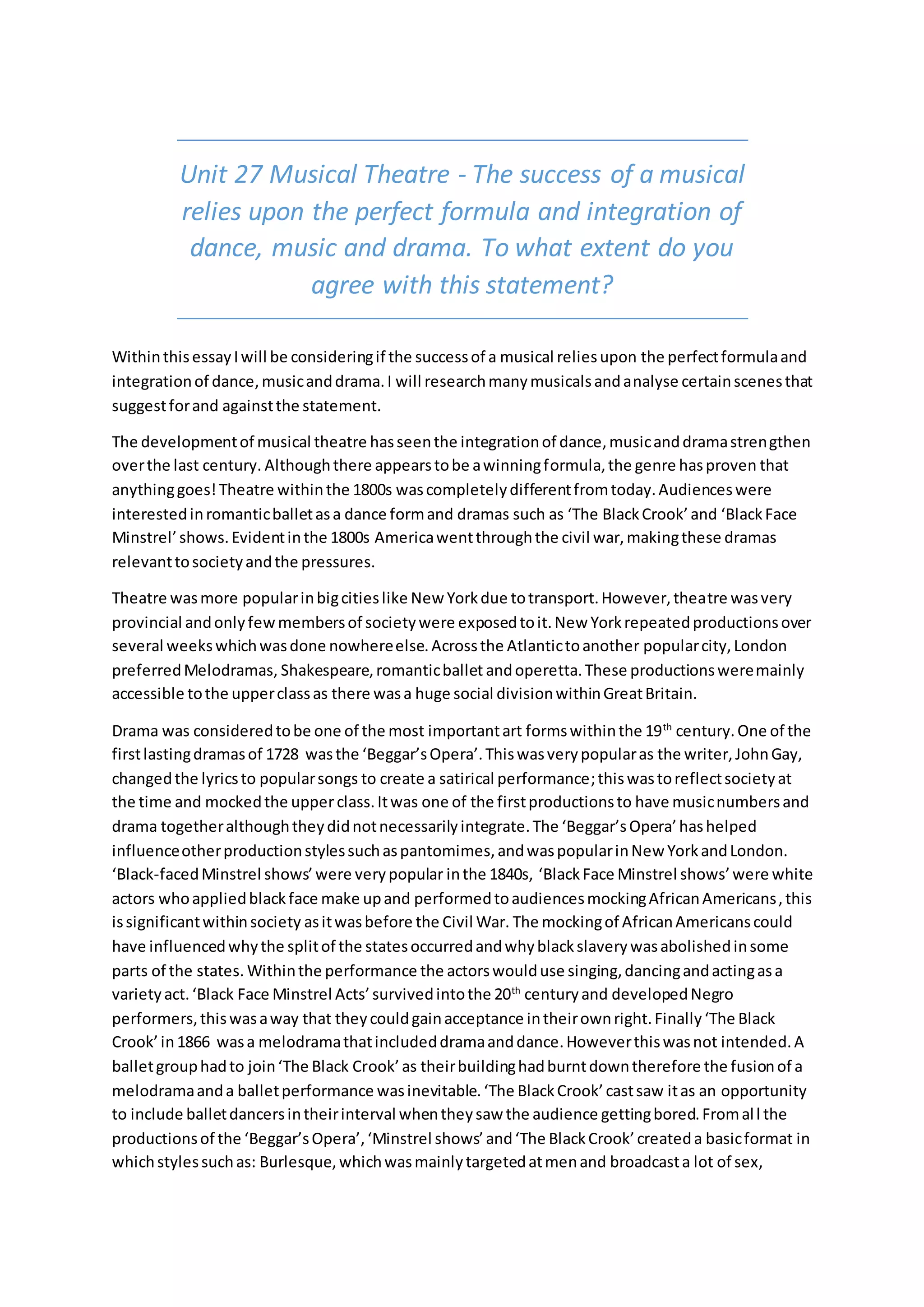 Unit 27 - Musical Essay | DOCX