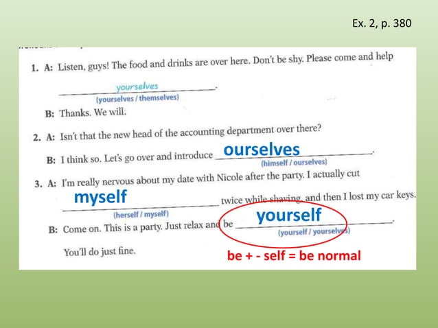 Unit 27 reflexive and reciprocal pronouns | PPTX