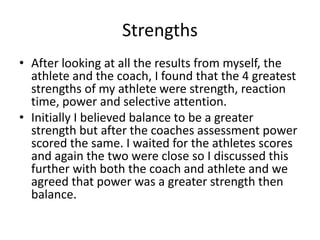 Unit 27 task 2 strengthsandweaknesses referral | PPT